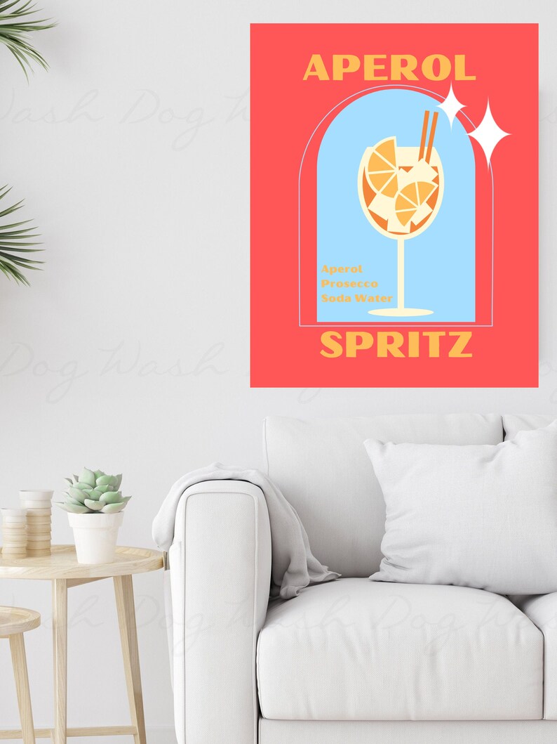 Aperol Spritz Poster Instant Download (SVG, Png, Jpg) - Etsy