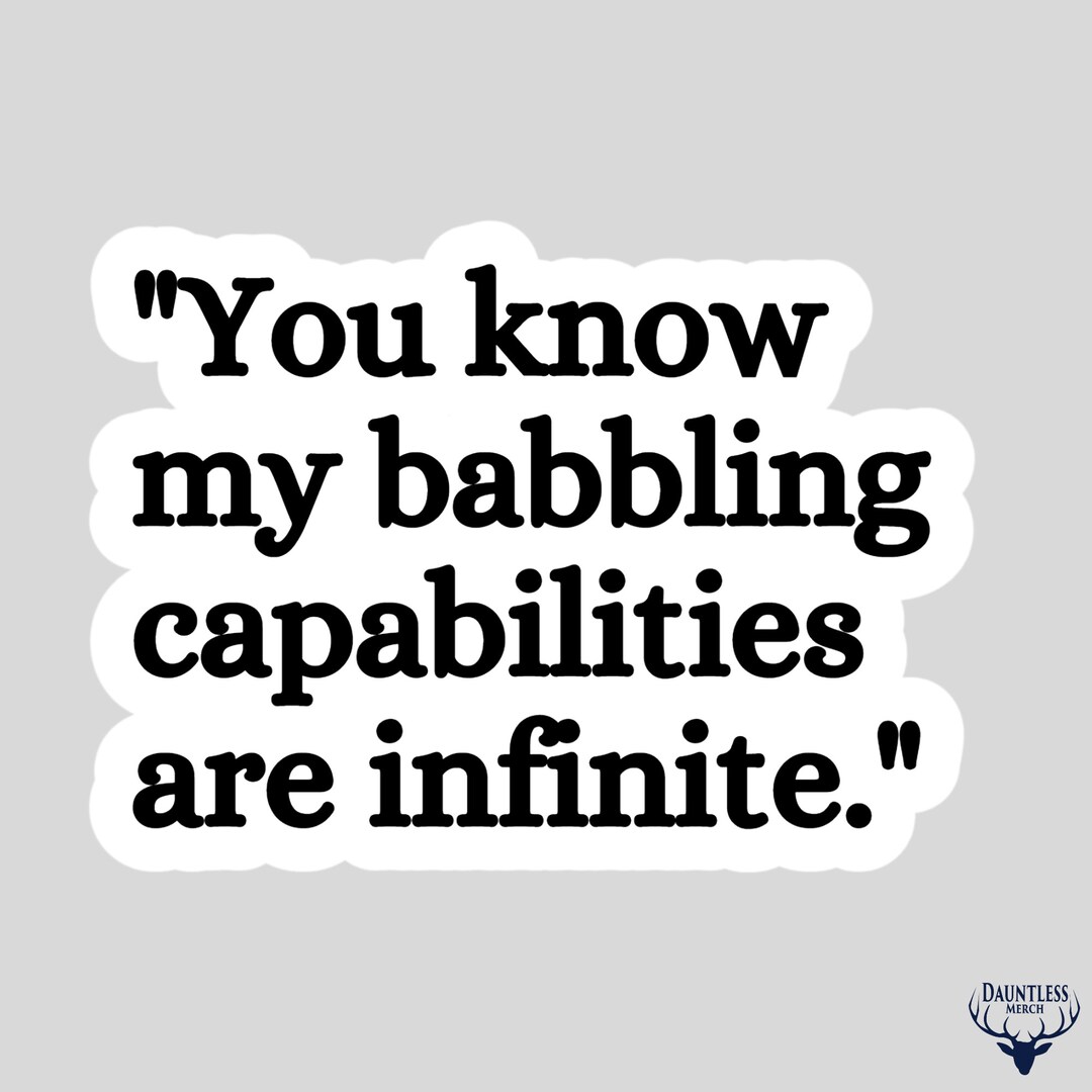You Know My Babbling Capabilities Are Infinite, Gilmore Girls, Funny ...