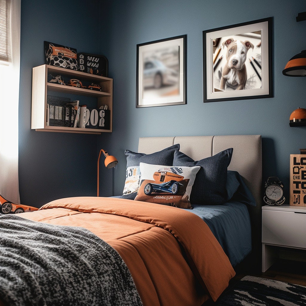 Strong Stern Pitbull Puppy Pencil Sketch Wall Art Digital - Etsy