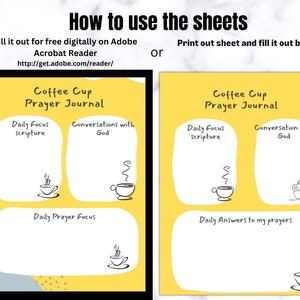 Coffee Cup Prayer Journal Digital and Printable Download - Etsy