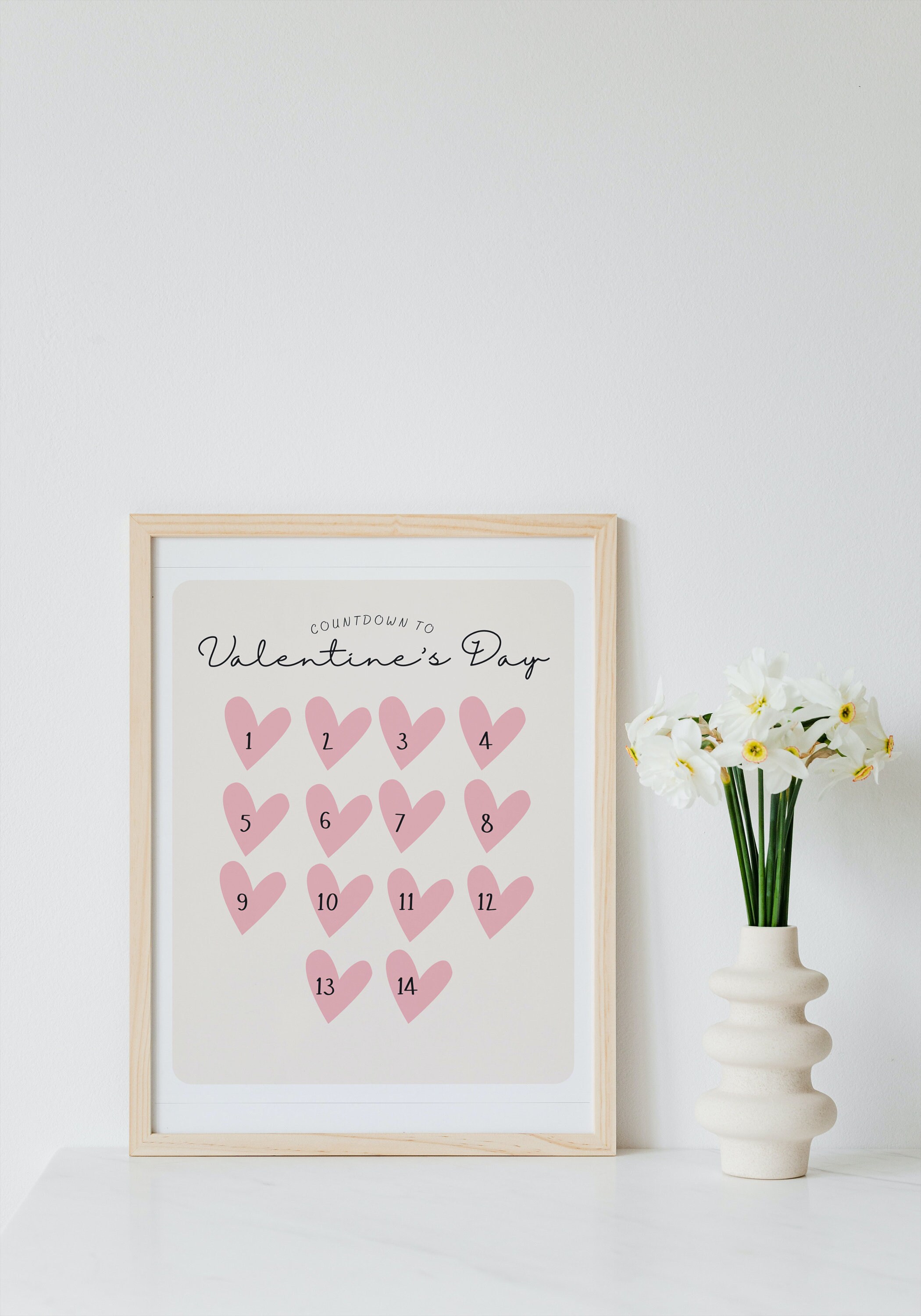 INSTANT DOWNLOAD Valentine's Day Countdown Calendar for Children ...