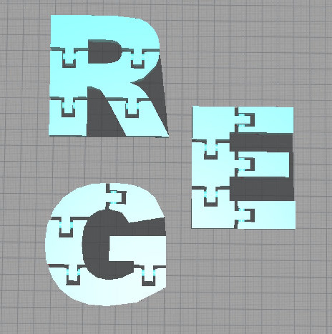 Fully Articulated Alphabet STL - Etsy