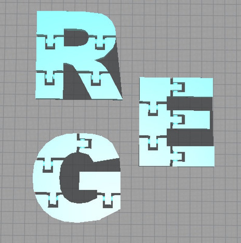 Fully Articulated Alphabet STL - Etsy