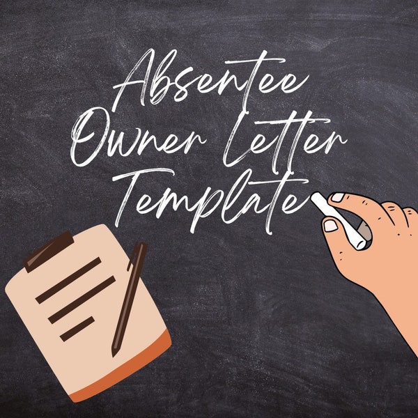 Absentee Owner Letter - Etsy