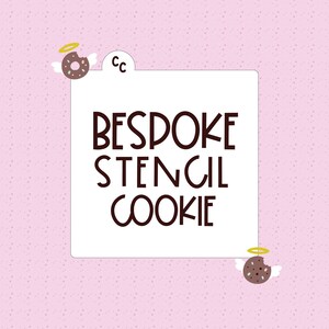 Custom Cookie Stencils Bespoke Stencil Cookie Reusable Personalised Cookie Airbrush Stencil ...