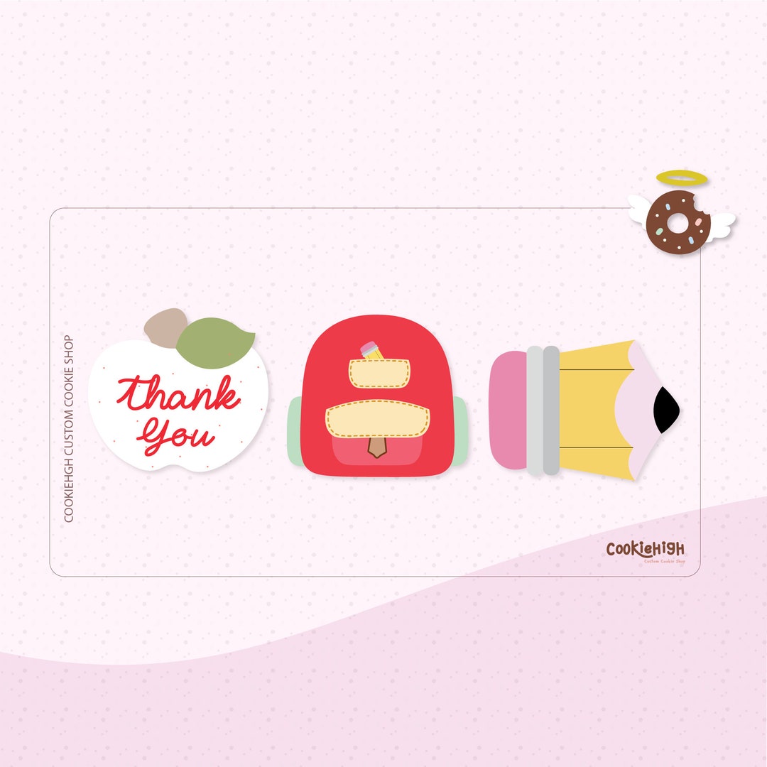 Mini School Cookie Cutter .stl | Instant Download! - Etsy