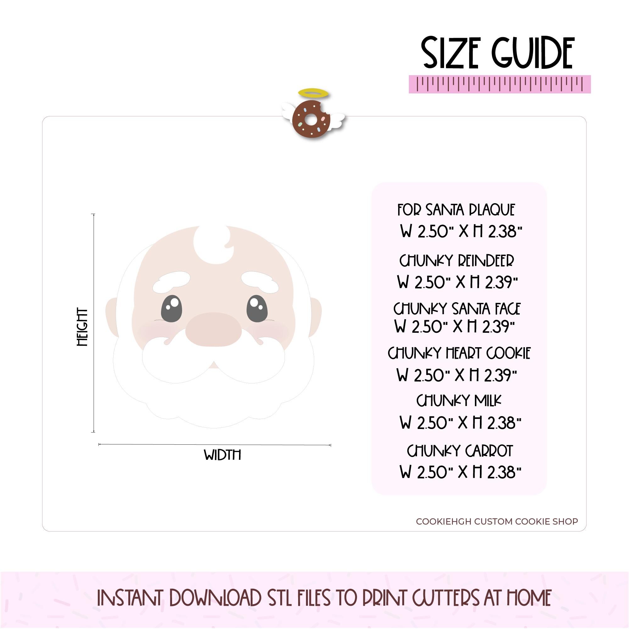 Chunky Cookies for Santa Small Set STL + Image PNG Eddie! | Instant ...