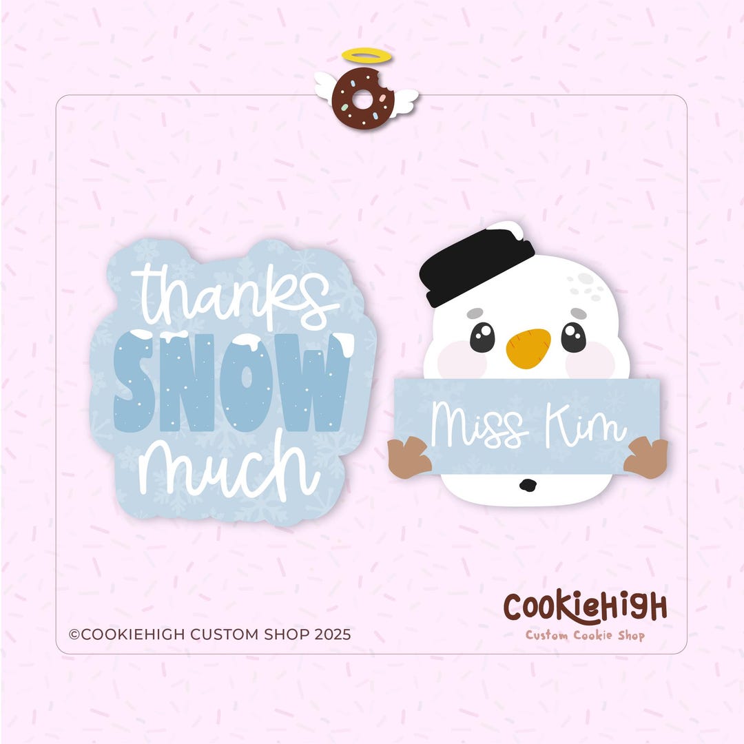 Thanks Snow Much Set of 2 STL + Image PNG for Eddie! | Instant Download ...