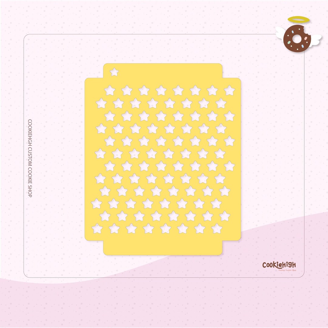 Digital: Little Star Sprinkle Stencil ( 3 Sizes) - STL File for 3D ...
