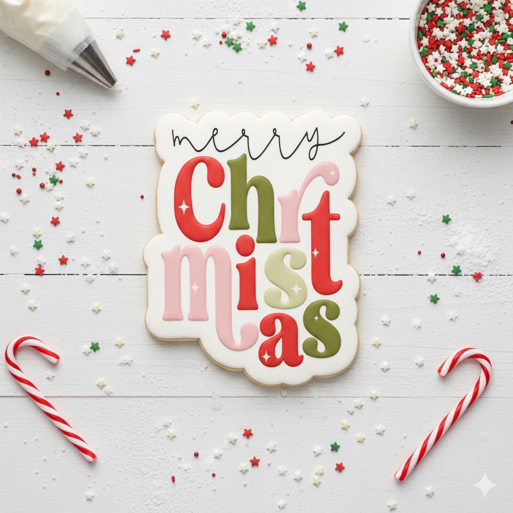 Merry Christmas Plaque Cookie Cutter .stl + PNG Image of Eddie ...