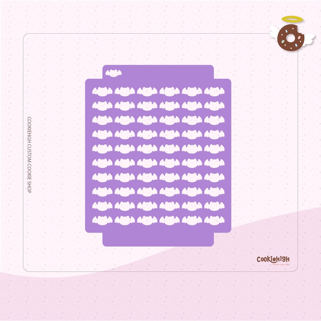 Digital: Bat Sprinkle Stencil (3 SIZES) - STL File for 3D Printing ...