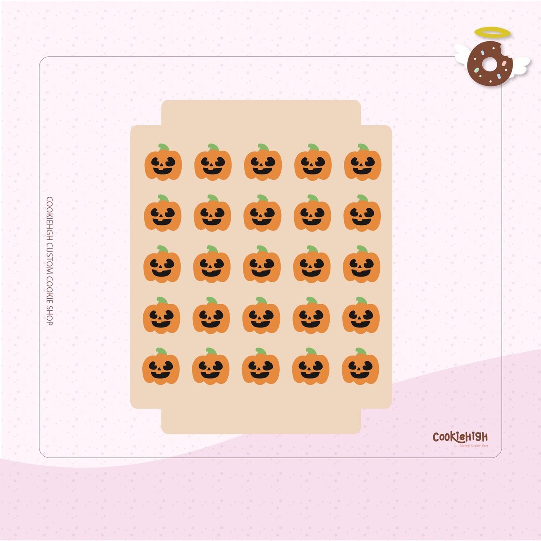 Digital: Jack O Lantern Sprinkle Stencil (2 Pieces) - STL File for 3D ...