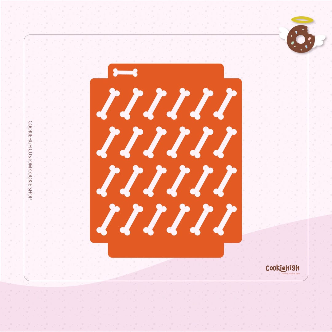 Digital: Long Bone Sprinkle Stencil (3 SIZES) - STL File for 3D ...