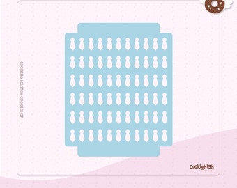 Unicorn Stencil Sprinkle Stencil STL Make Sprinkles on the Baking STL ...