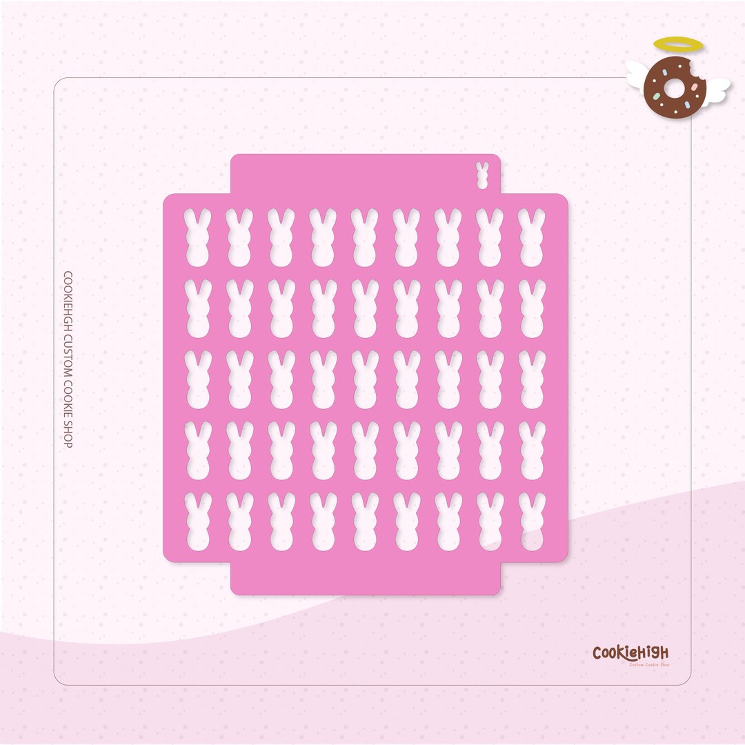 Digital: Peeps Easter Sprinkle Stencil (3 SIZES) - STL File for 3D ...