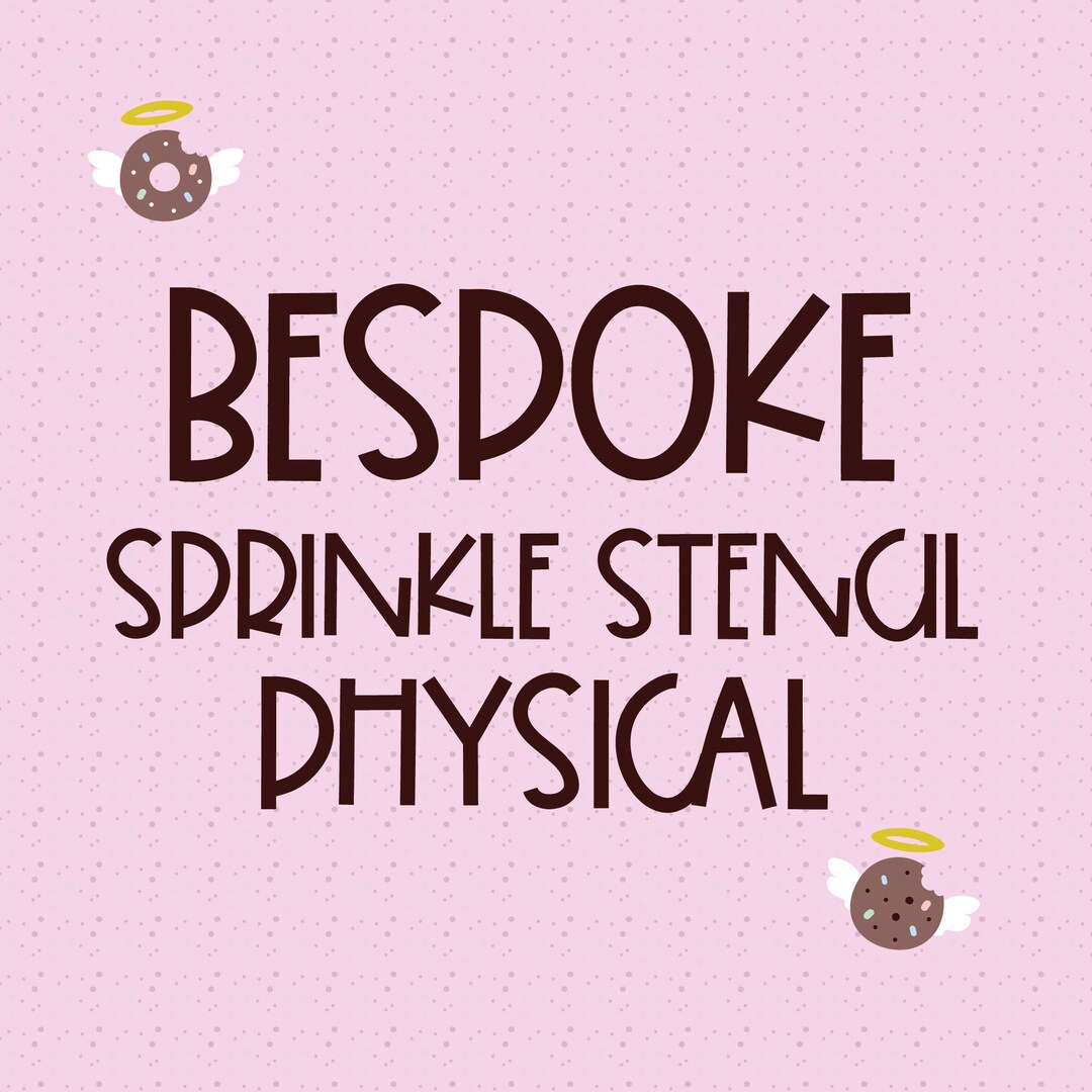 Bespoke Sprinkle Stencil PLA Custom Sprinkle Stencil Sprinkle Stencil ...