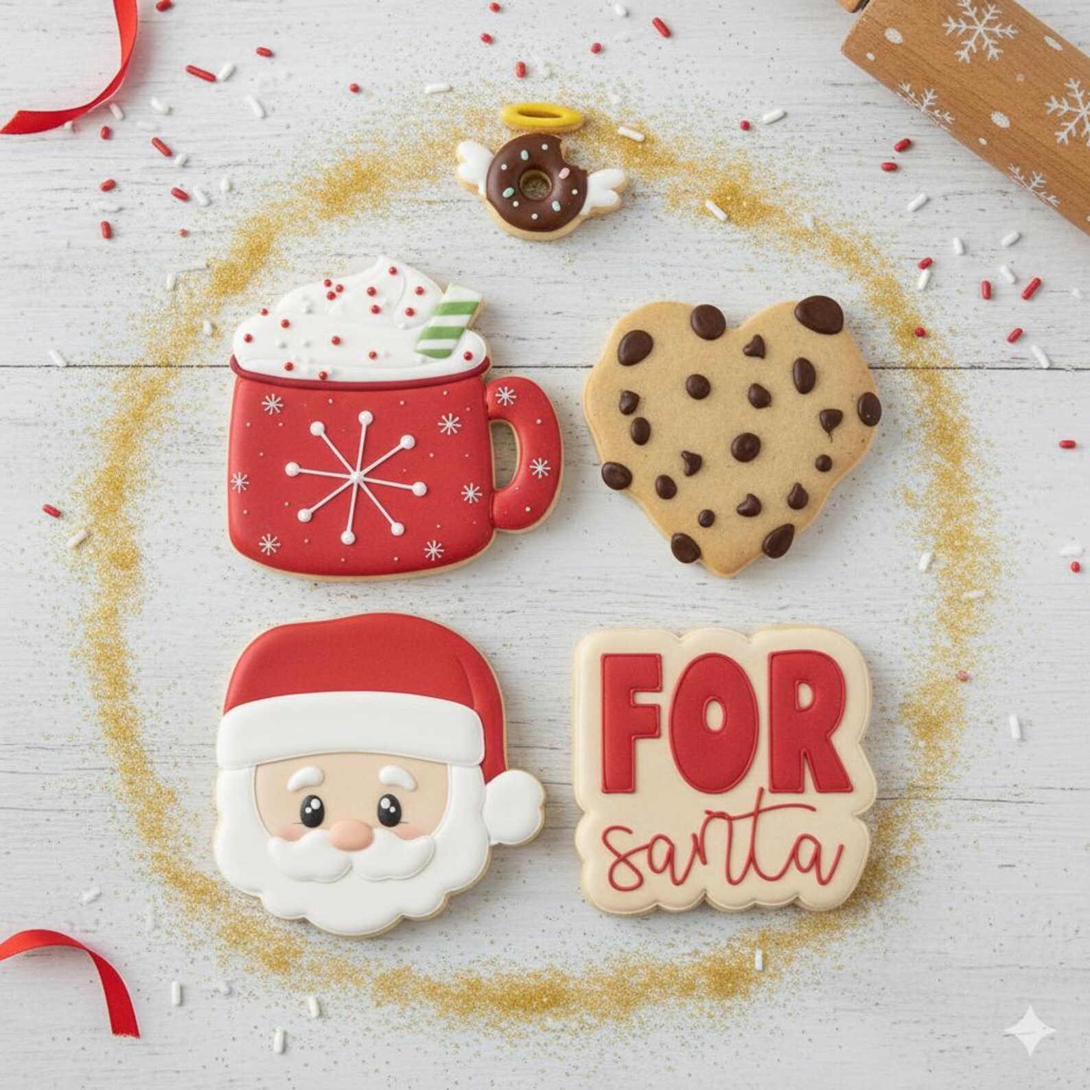 Sweet for Santa's Cookie Cutter Mini Set STL + Imagem PNG Do Eddie ...