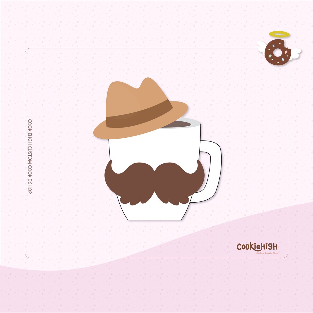 Mug Moustache Cookie Cutter.stl | Instant Download! - Etsy