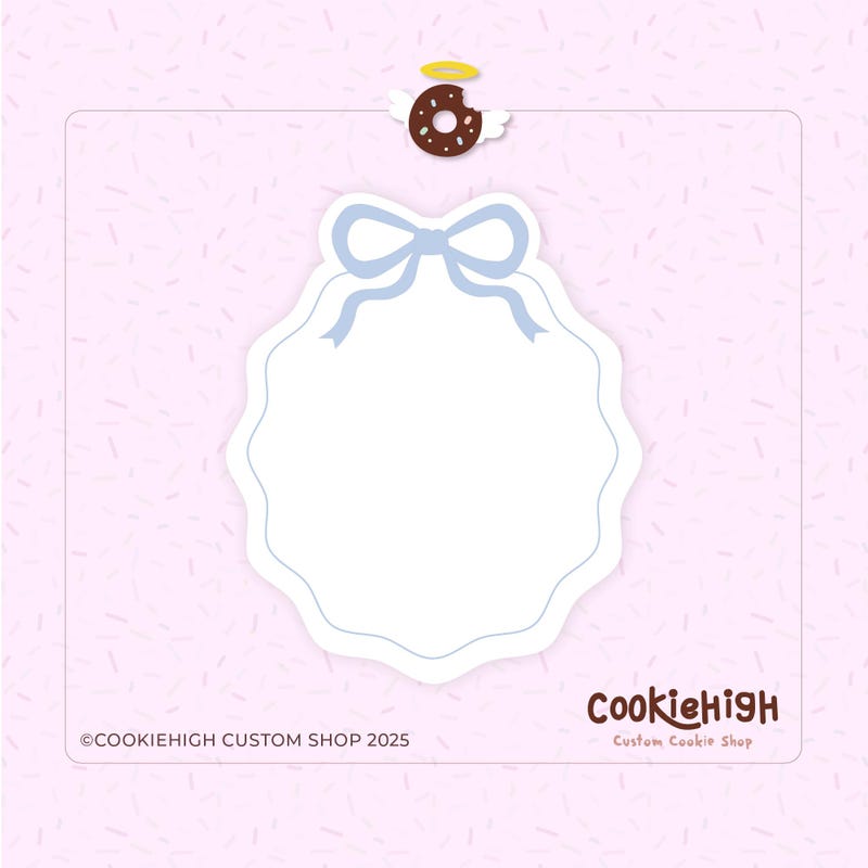 Ribbon Oval Cookie Cutter - Etsy