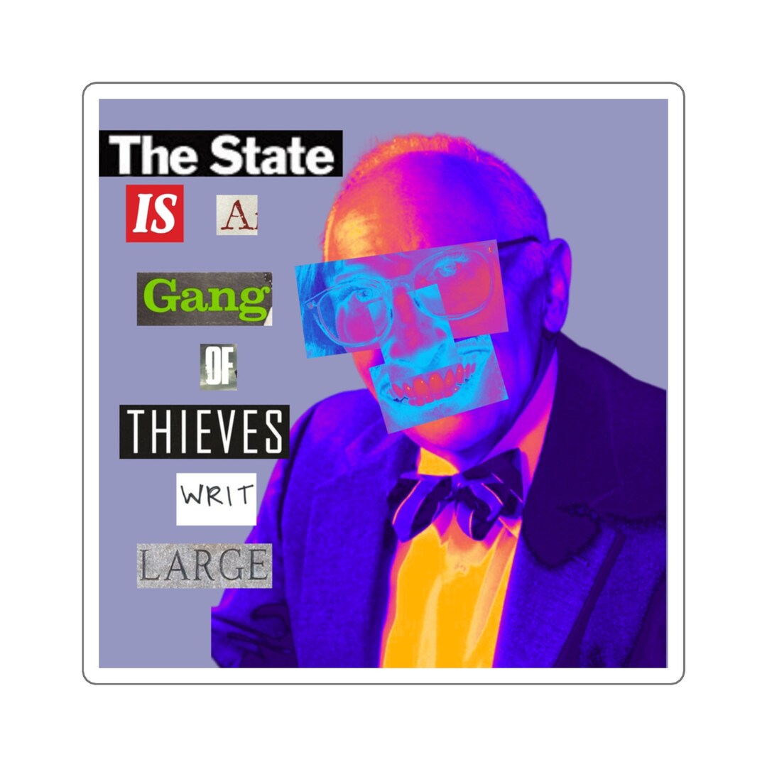 Murray Rothbard the State Pop Art Sticker - Etsy