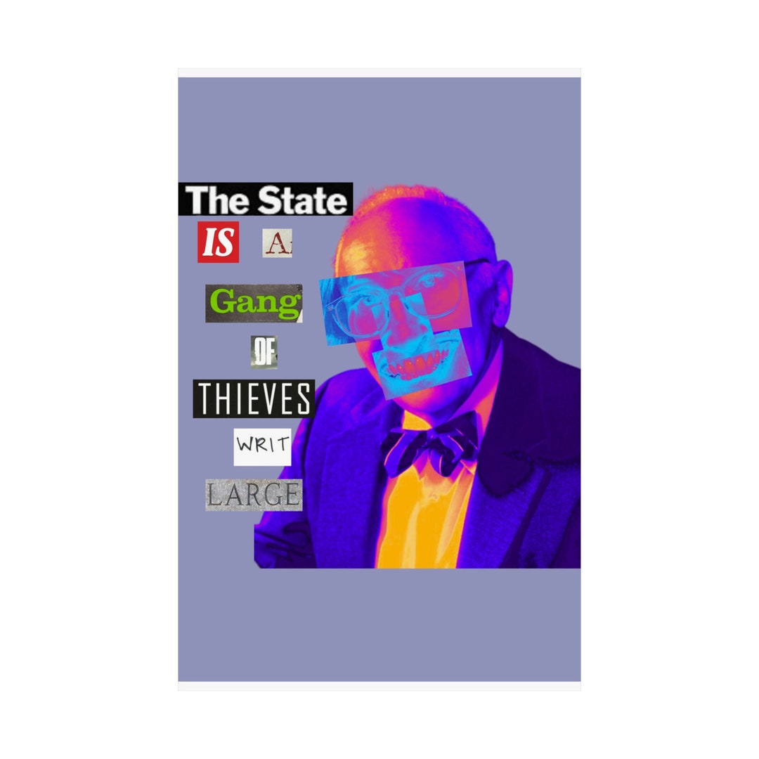 Murray Rothbard the State Pop Art Poster - Etsy
