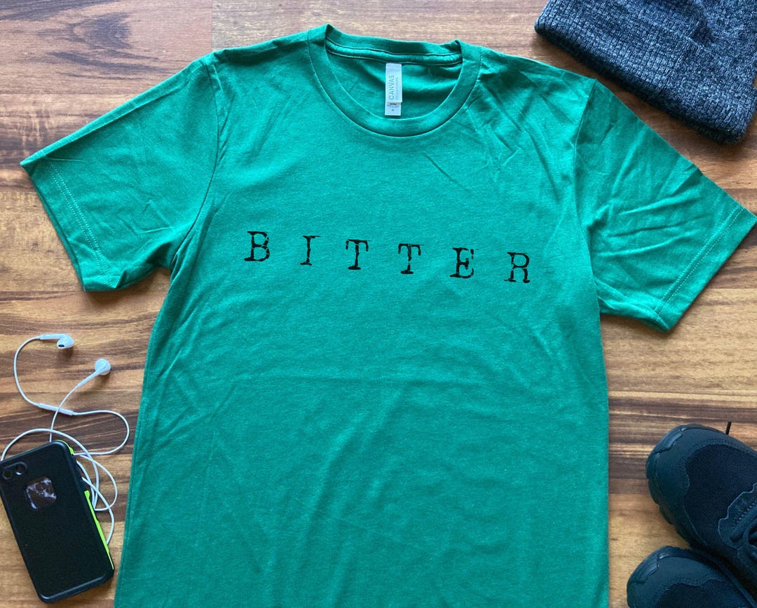 Bitter, Dark Humor Punk Emo Tshirt Gift, Glitchy Distressed Mental ...