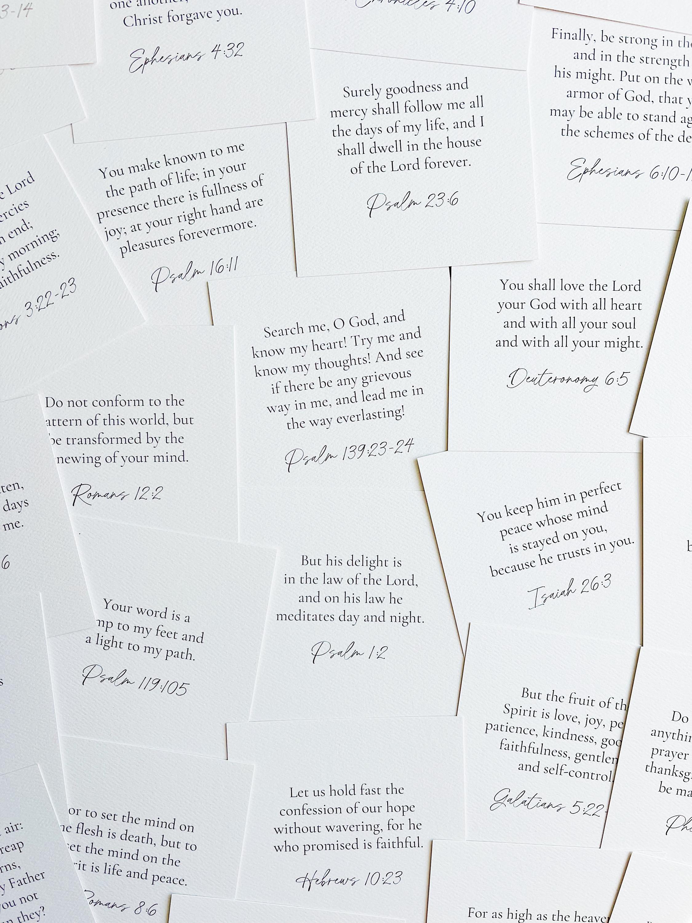 Everyday Scripture Cards | Scripture Card Set | Daily Bible Verse Cards ...