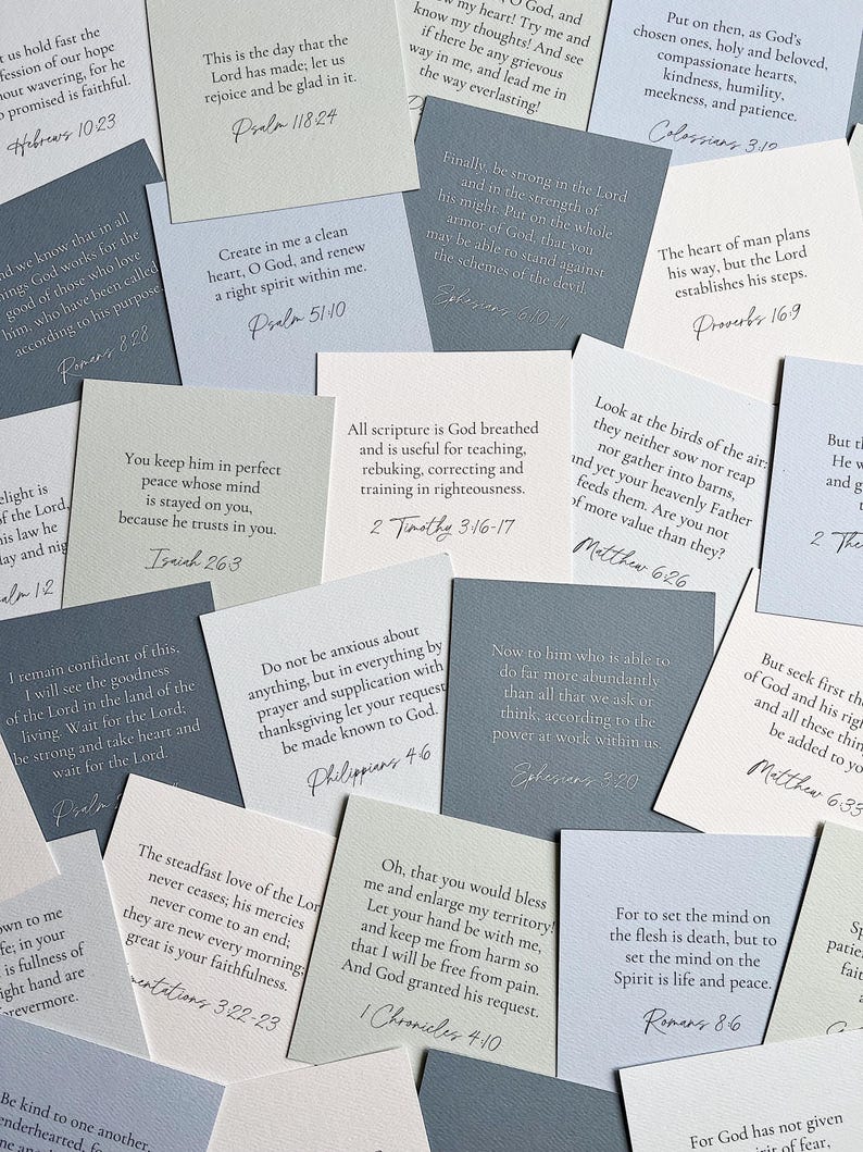 Prayer Cards, Bible Verse Cards With Stand, Scripture Cards ...