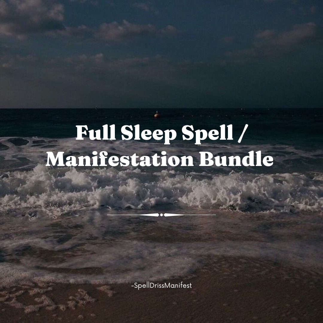 Powerful Sleep Spell – Manifestation Bundle, Peaceful Slumber - Etsy