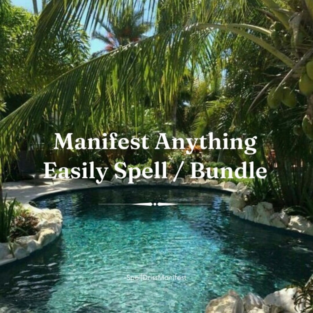 Manifest Anything Easily Spell, Clarity Spell, Manifestation Bundle ...