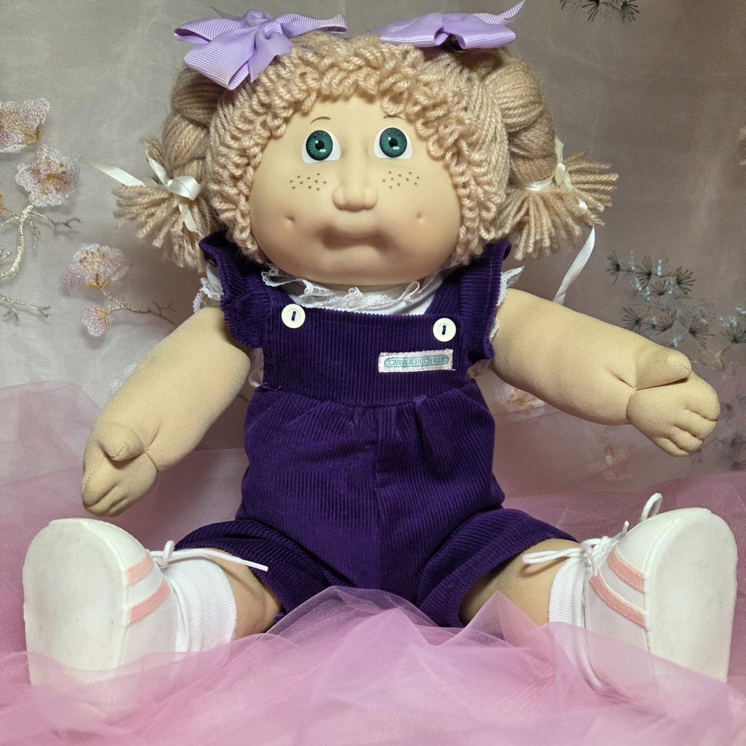 Cabbage Patch Kids Jesmar Doll HM2 Freckles Green Eyes Vintage Doll 80s ...