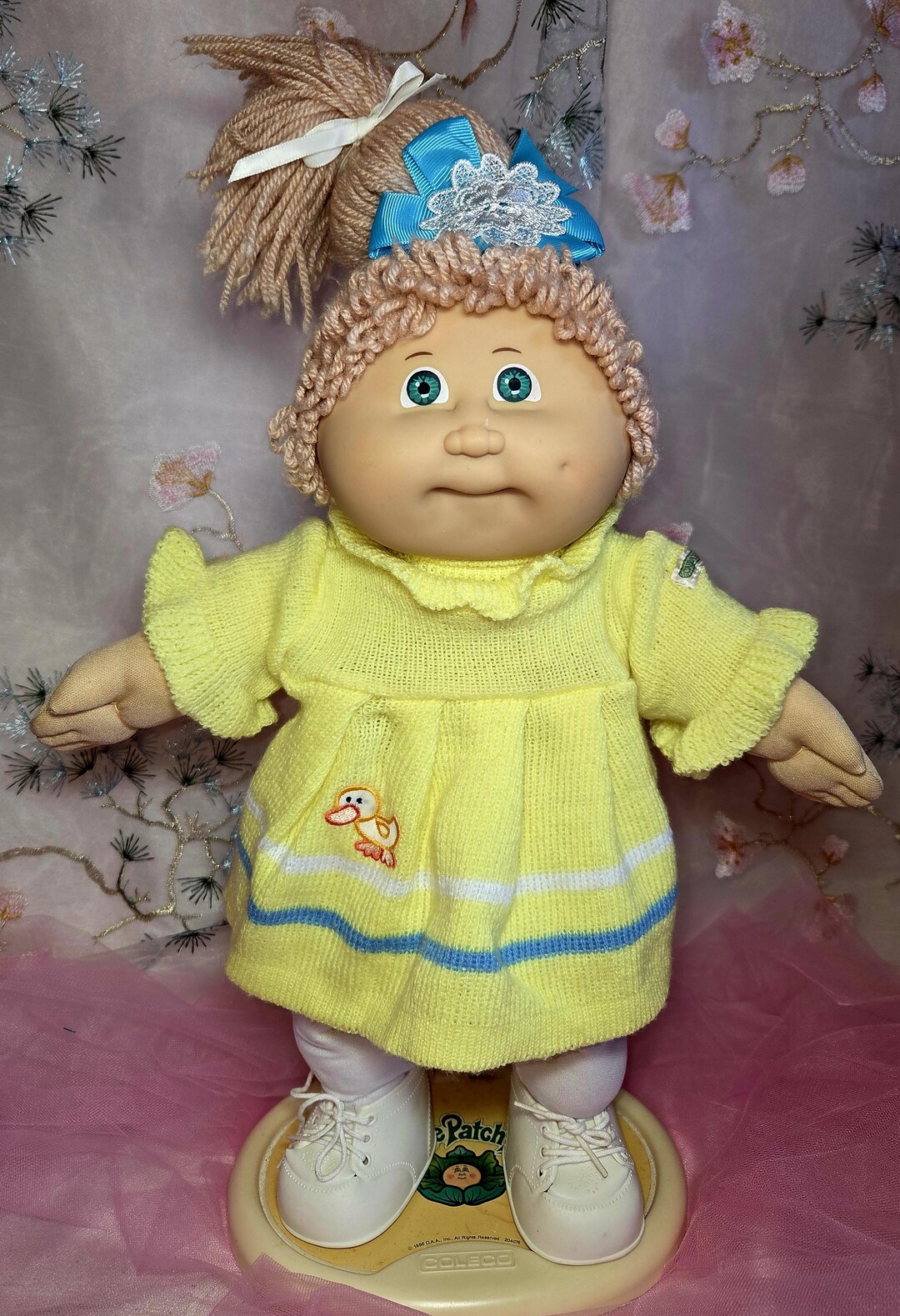 Cabbage Patch Kids Jesmar Doll HM2 Freckles Green Eyes TLC Vintage Doll ...