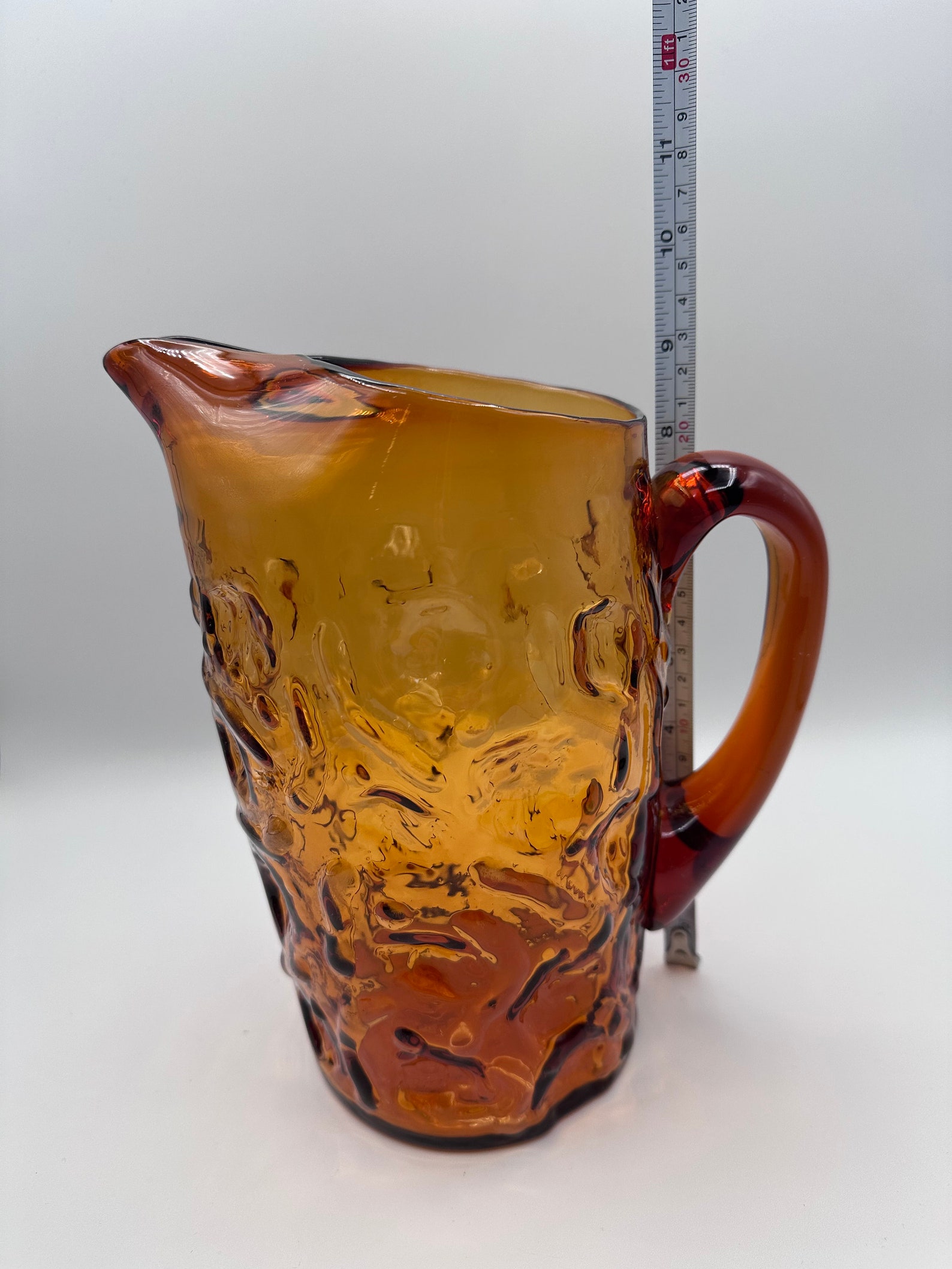 Bryce Glass of El Rancho Vintage Pitcher, Moroccan Brown. Excellent ...