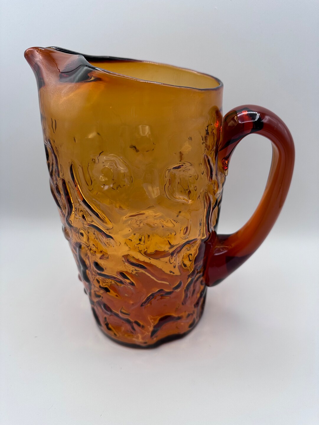 Bryce Glass of El Rancho - Vintage Pitcher, Moroccan Brown. Excellent ...