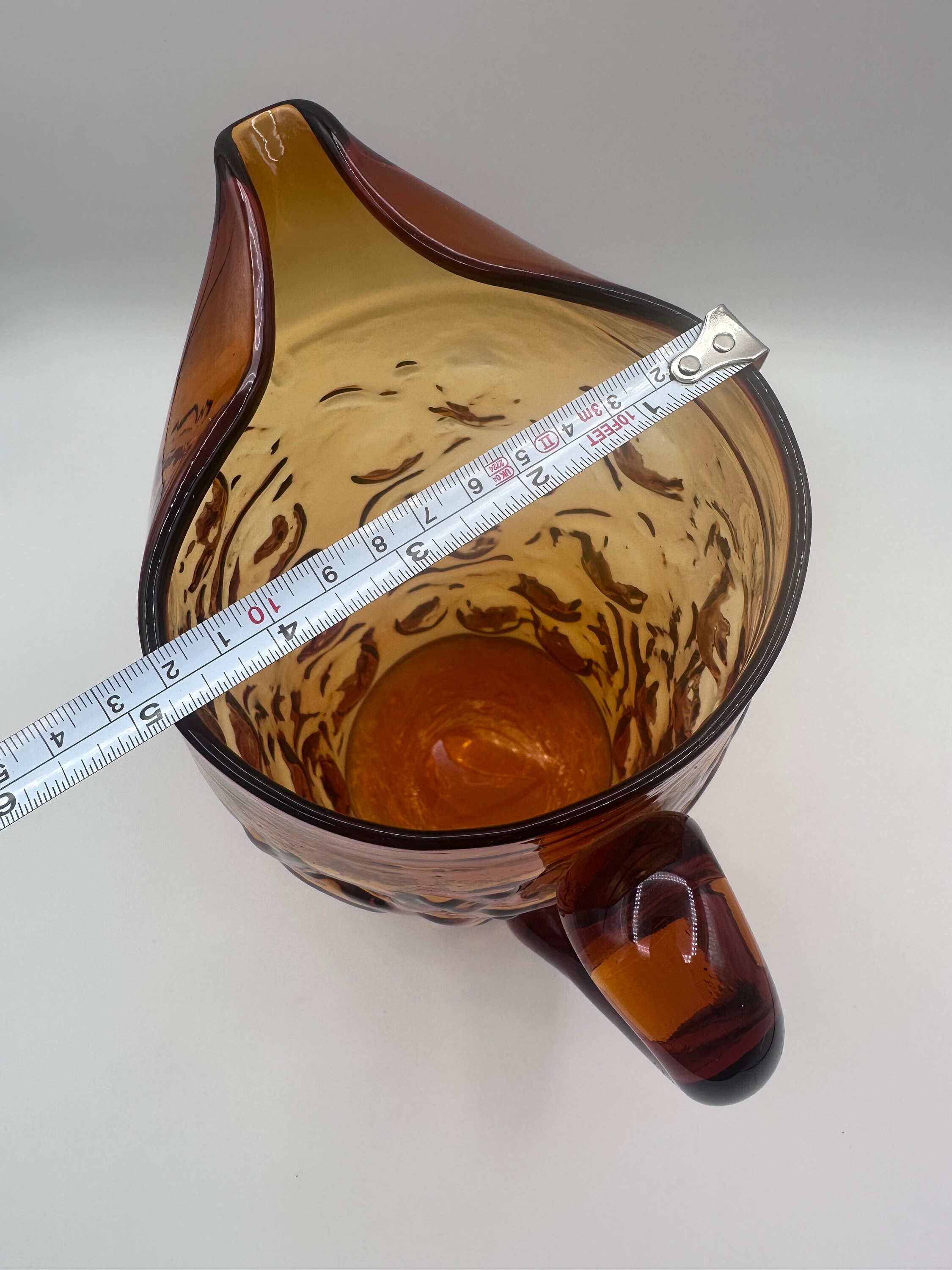 Bryce Glass of El Rancho Vintage Pitcher, Moroccan Brown. Excellent ...