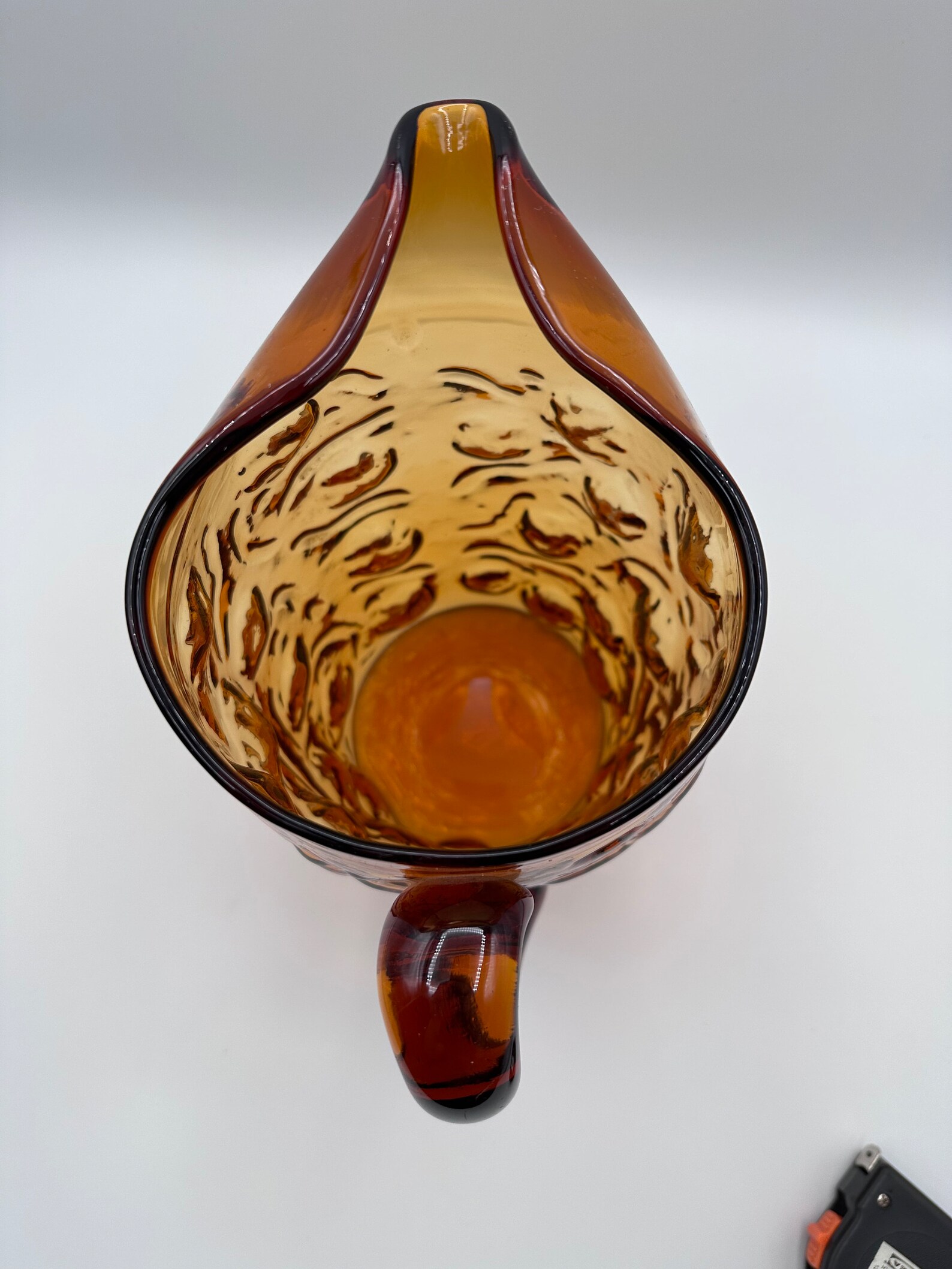 Bryce Glass of El Rancho Vintage Pitcher, Moroccan Brown. Excellent ...