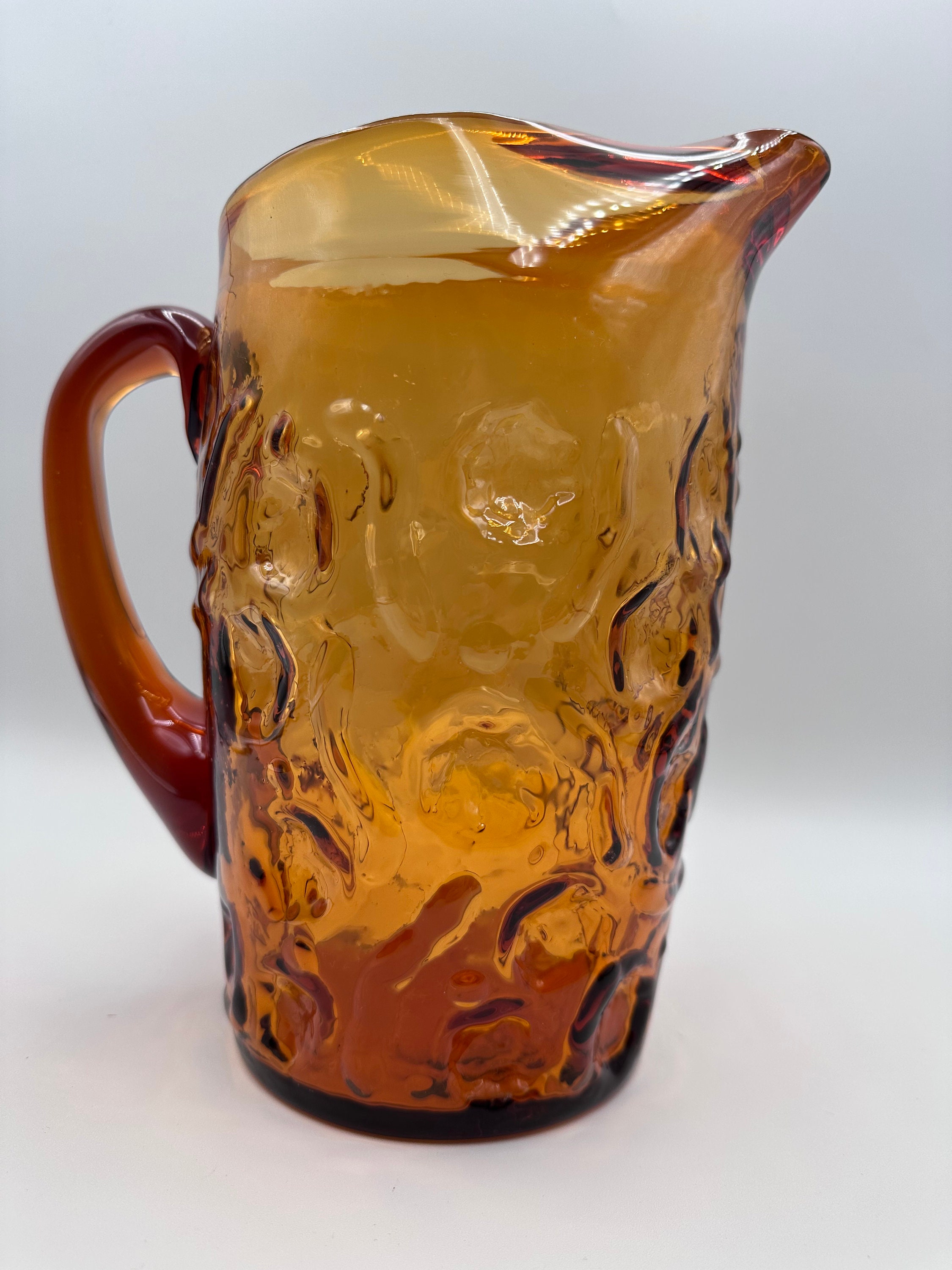 Bryce Glass of El Rancho Vintage Pitcher, Moroccan Brown. Excellent ...