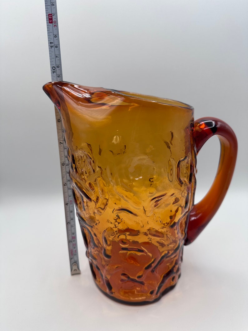 Bryce Glass of El Rancho Vintage Pitcher, Moroccan Brown. Excellent ...