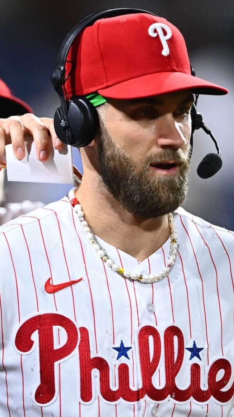 Aunt Pearl Baseball Beaded Necklace Rhinestone Bead Chain Red Blue ...