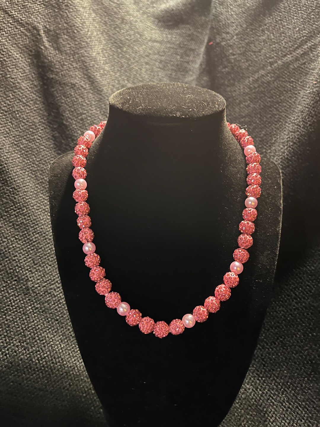 Pink Pearl Beaded Necklace Breast Cancer Awareness Phillies Sports ...