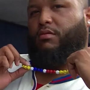 Hot Pink Beaded Baseball Necklace Pearl Black Phillies Bling Chain ...