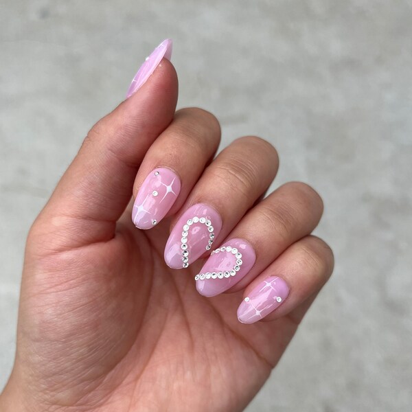 Cute Fake Nails - Etsy
