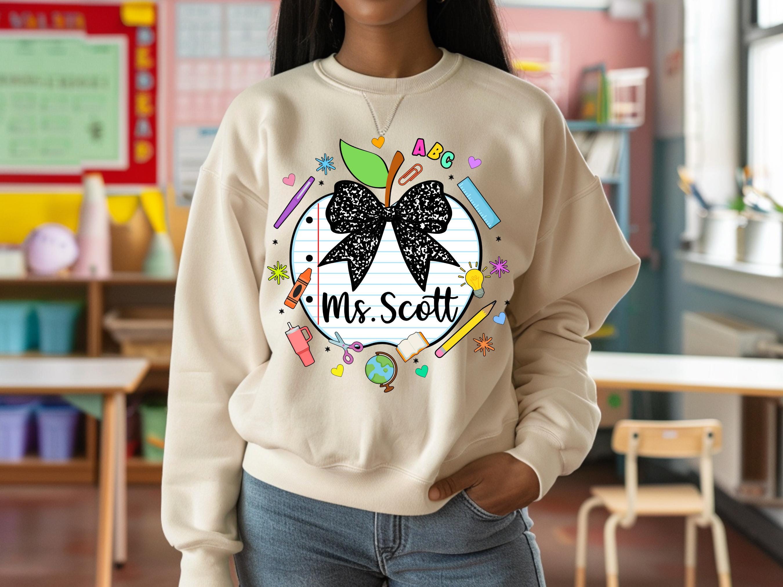 Personalized Teacher Shirt Png, Personalized Teacher Shirt Png, First ...