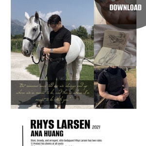 Rhys Larsen by Ana Huang Poster - Digital Download, Poster, Wall Art ...