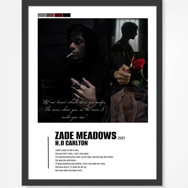 Dark Romance Book Poster Etsy
