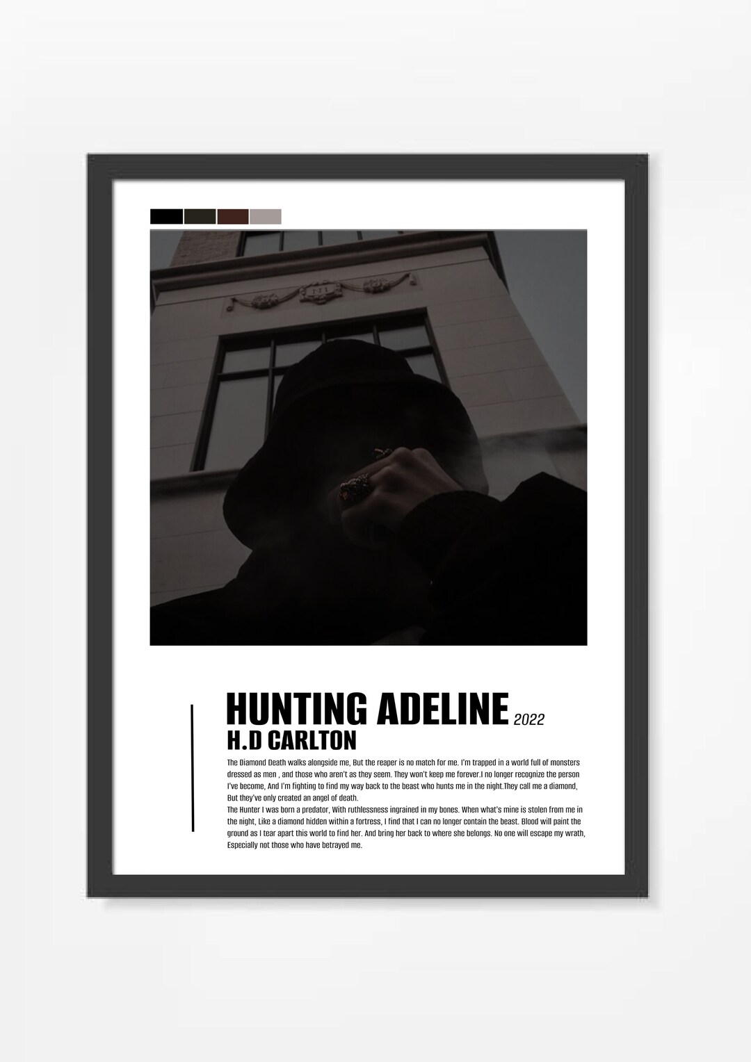 Hunting Adeline by H.D. Carlton Poster - Digital Download, Poster, Wall ...