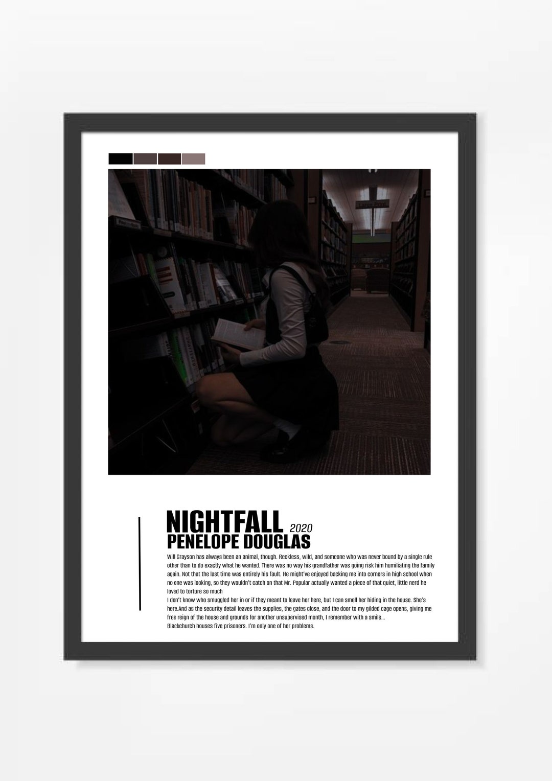 Nightfall by Penelope Douglas Poster - Digital Download, Poster,art ...
