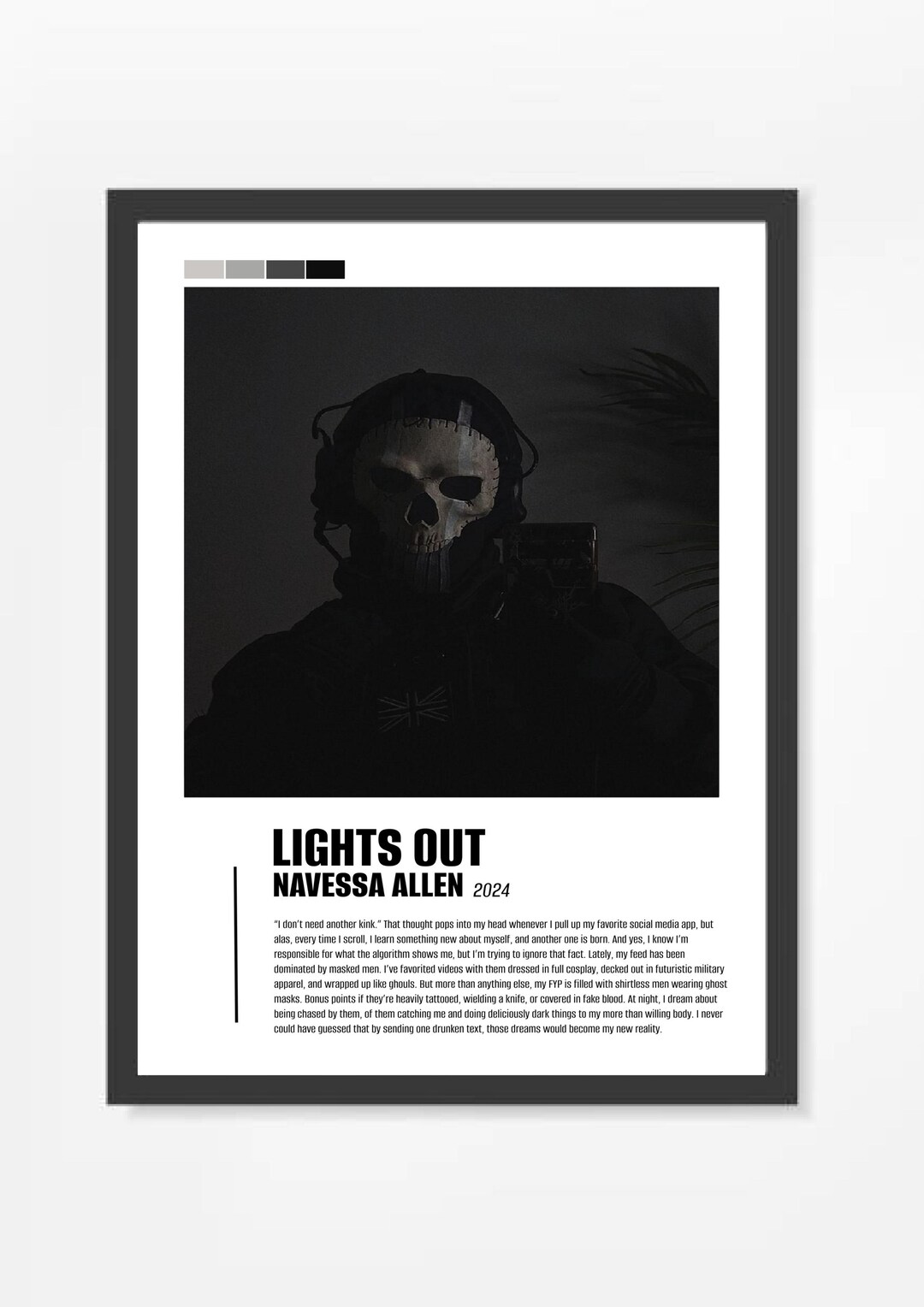 Lights Out by Navessa Allen Poster - Digital Download, Poster, Wall Art ...