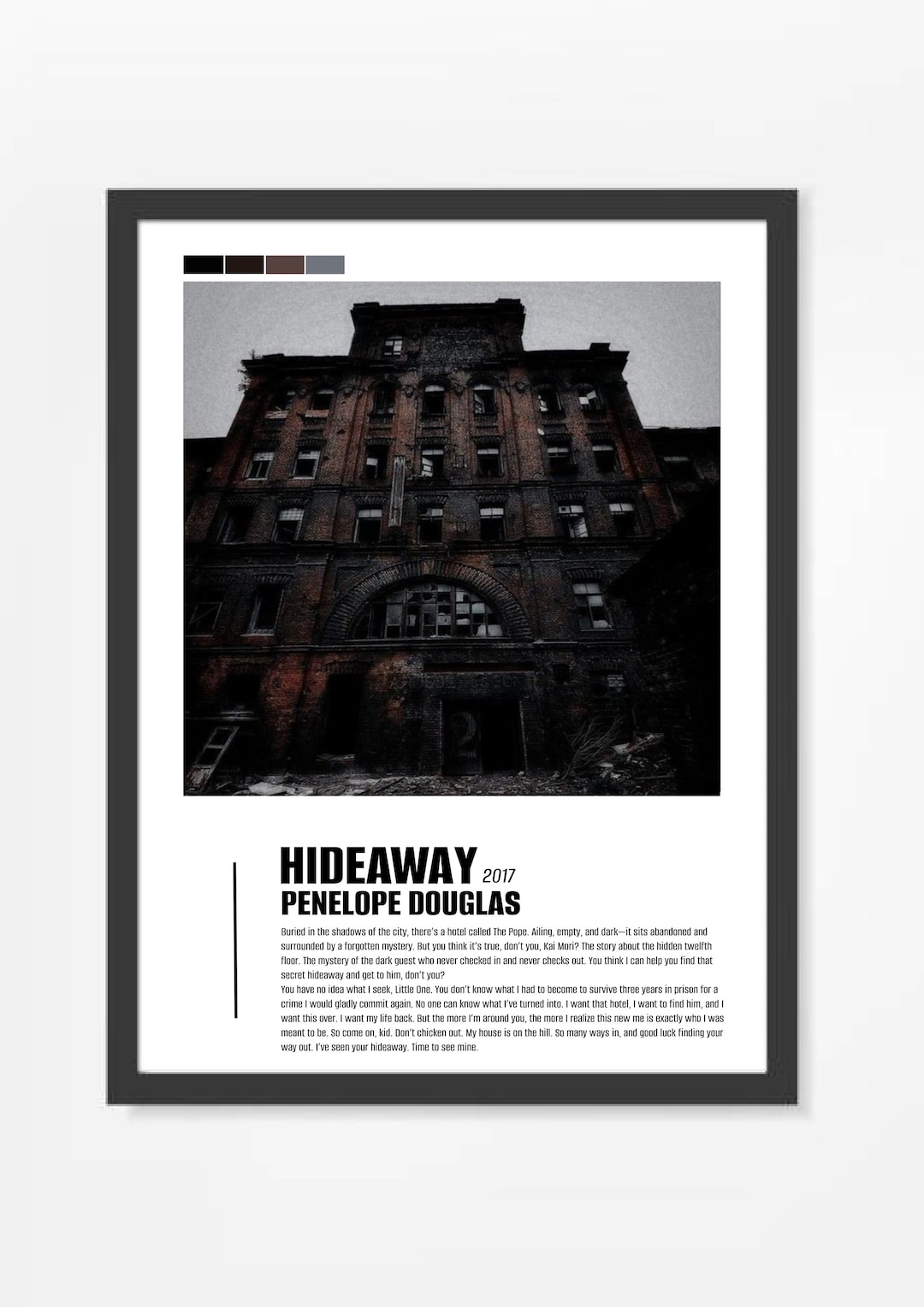 Hideaway by Penelope Douglas Poster - Digital Download, Poster,art ...