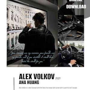 Alex Volkov by Ana Huang Poster Digital Download, Poster, Wall Art ...
